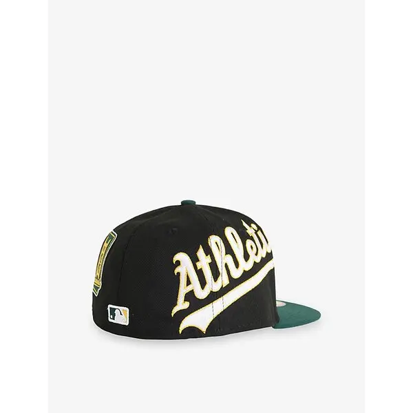 New Era 59fifty Mlb Multi-logo Athletics Woven Baseball Cap