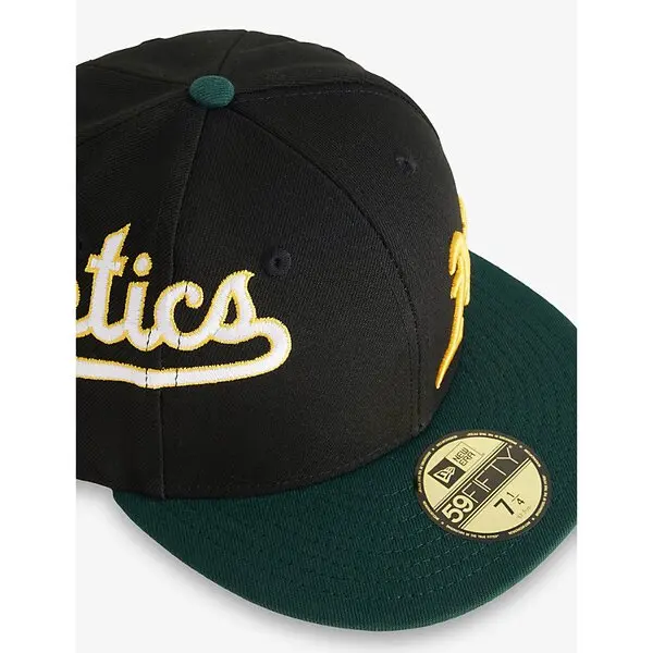 New Era 59fifty Mlb Multi-logo Athletics Woven Baseball Cap