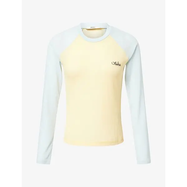 SIEDRES Tilly Two-tone Sheer Mesh Top