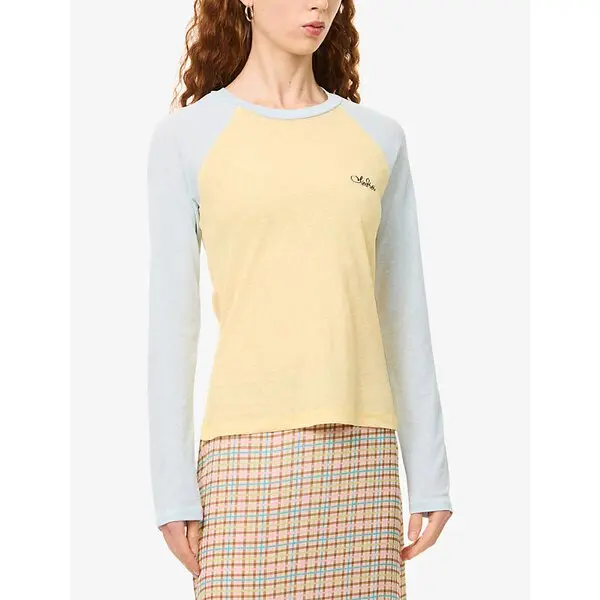 SIEDRES Tilly Two-tone Sheer Mesh Top