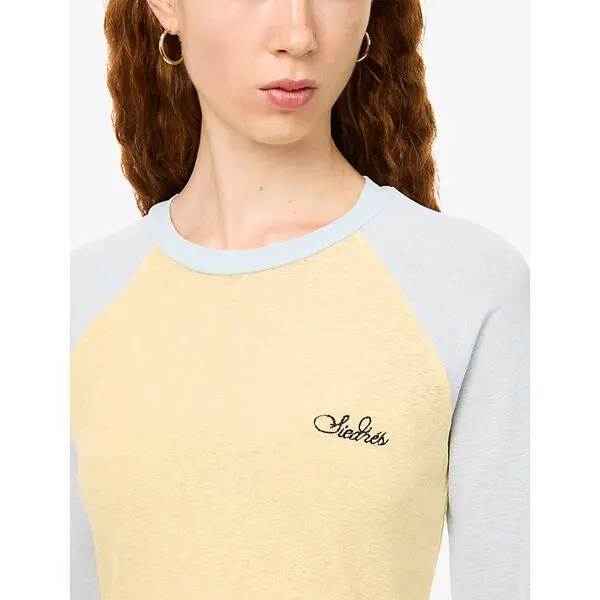 SIEDRES Tilly Two-tone Sheer Mesh Top