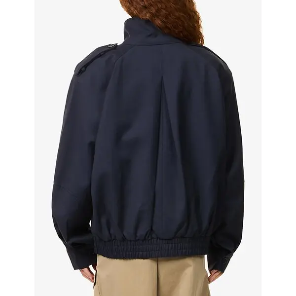 THE FRANKIE SHOP Kelly High-neck Woven Jacket