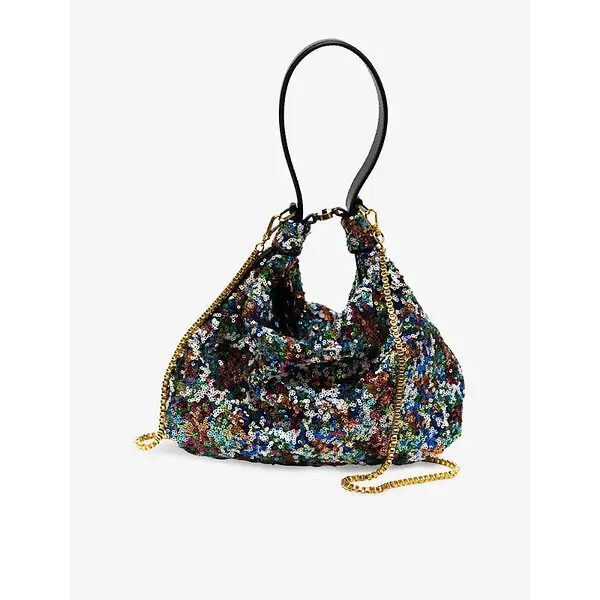 BOVENUE Sequin-embellished Clutch Bag - Multicolour