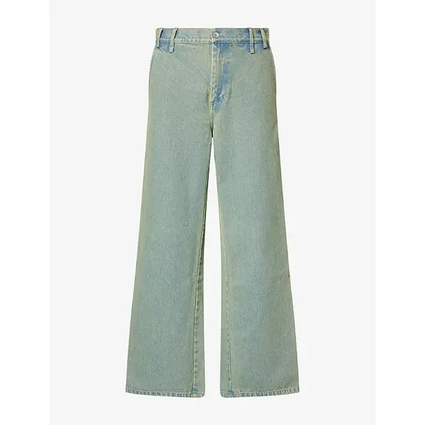 SONG FOR THE MUTE Wide-leg Washed Denim Jeans