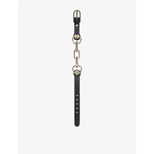 CHRISTIAN LOUBOUTIN Eva Leather Bracelet - Black