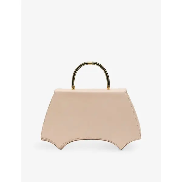 BOVENUE Reema Structured Leather Top-handle Bag - Tan