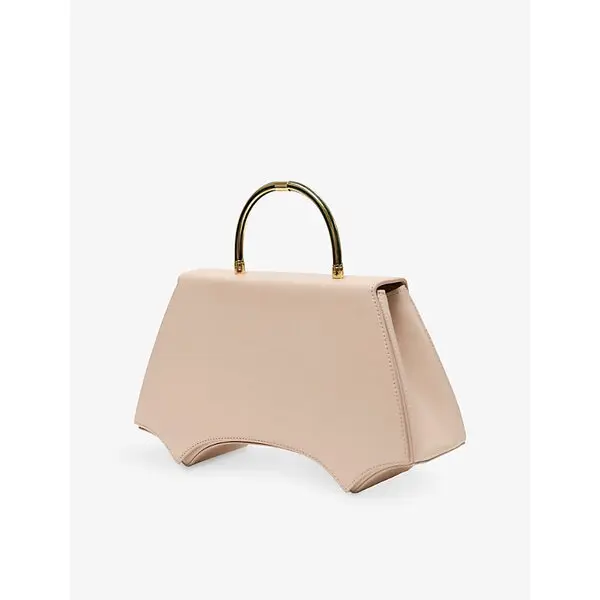 BOVENUE Reema Structured Leather Top-handle Bag - Tan