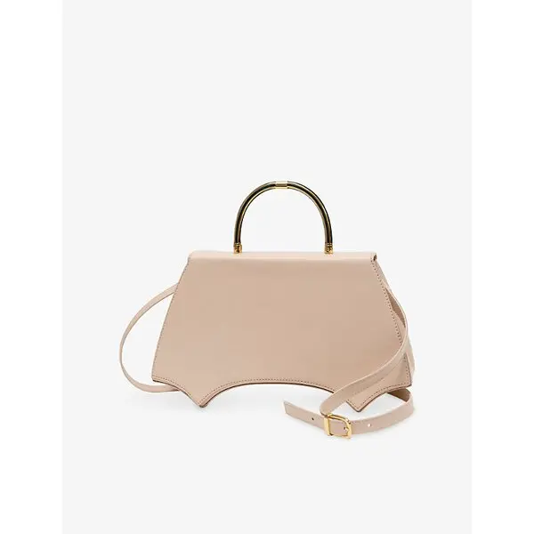 BOVENUE Reema Structured Leather Top-handle Bag - Tan