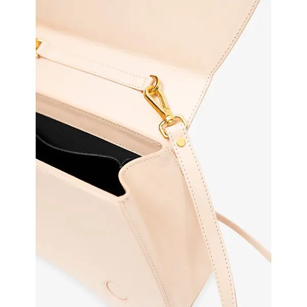 BOVENUE Reema Structured Leather Top-handle Bag - Tan