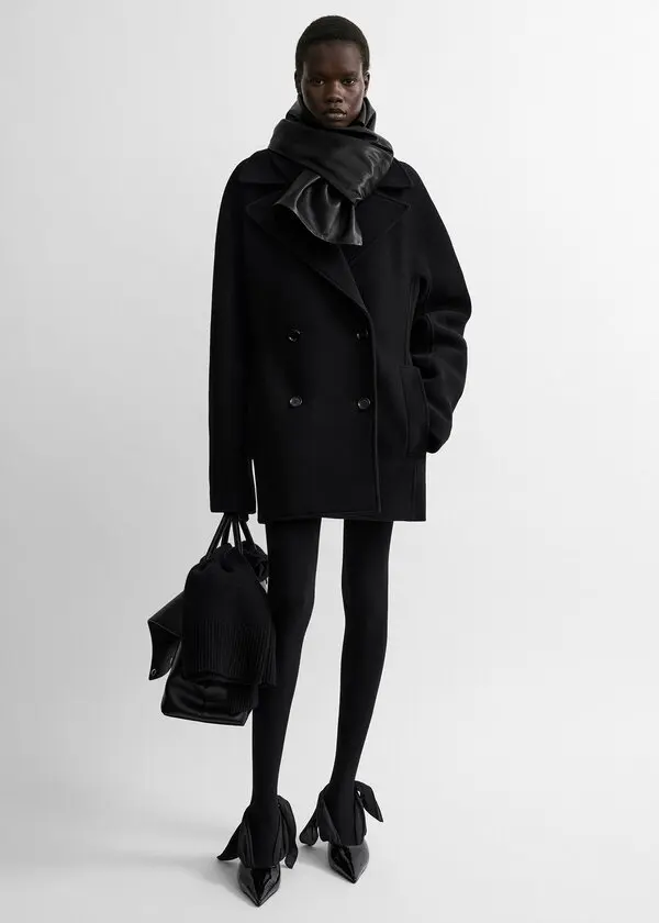 TOTEME Rounded Peacoat - Black