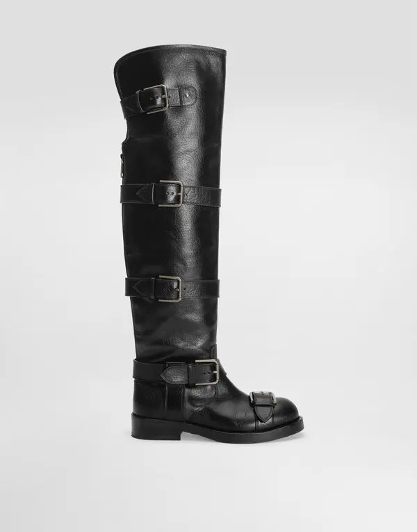 Dolce & Gabbana Horse Leather Boots Boots And Booties - Black