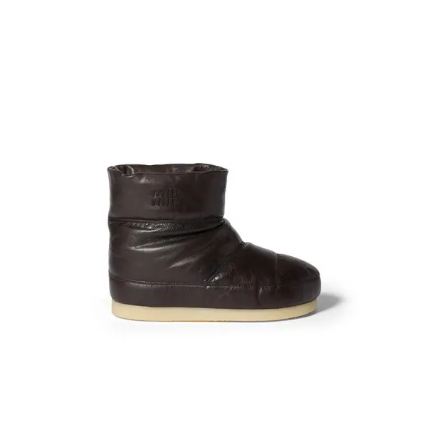 Miu Miu Padded Nappa Leather Booties