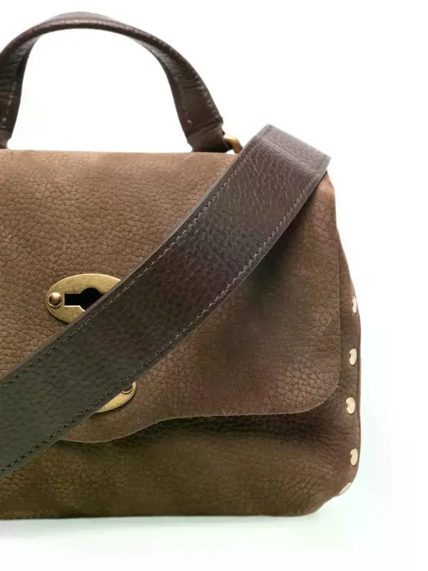 ZANELLATO Postina Stud-embellished Leather Shoulder Bag