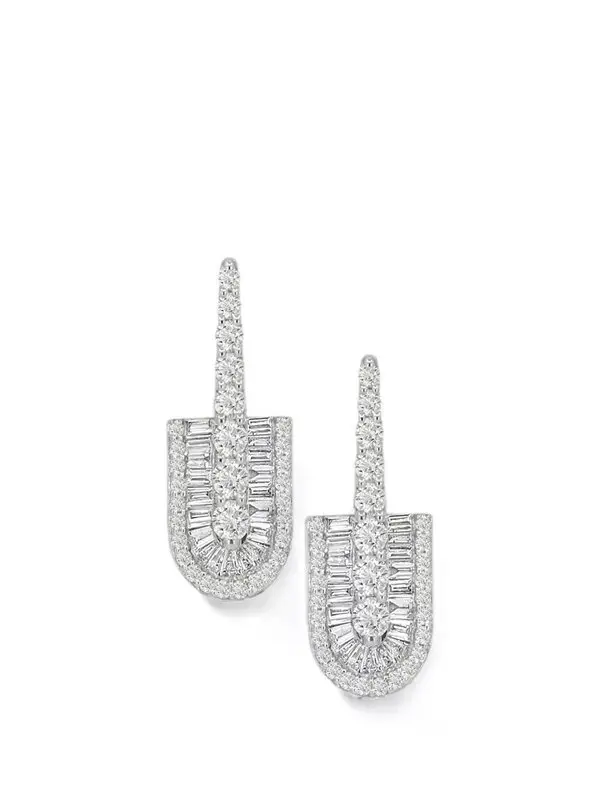 U LOS ANGELES Diamond Drop Earrings
