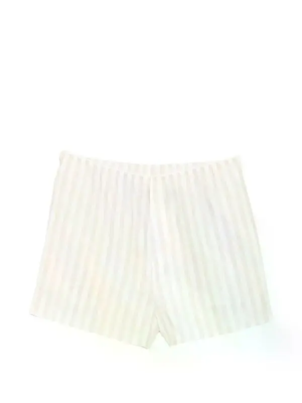 BAMBAH Pinstriped Linen Shorts