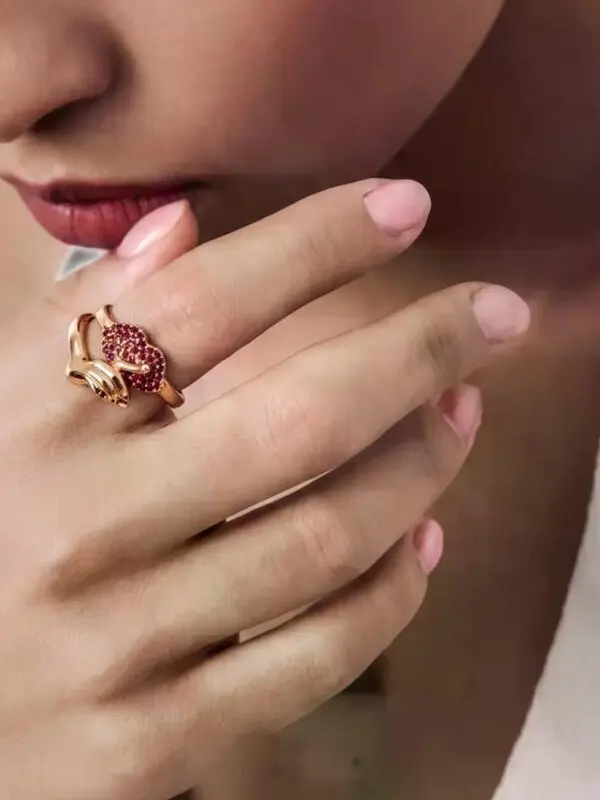 DI VOLPE Stare Zitto Ruby-embellished Ring