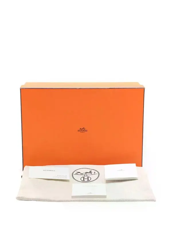 Hermès Military Toile And Vache Hunter Herbag Zip 20 Crossbody Bag - Grey