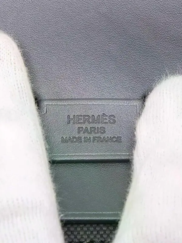 Hermès Military Toile And Vache Hunter Herbag Zip 20 Crossbody Bag - Grey