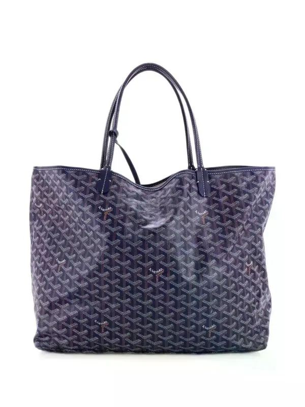 Goyard Saint Louis Coated Canvas Gm Tote Bag - Blue
