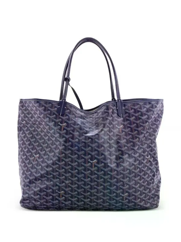 Goyard Saint Louis Coated Canvas Gm Tote Bag - Blue