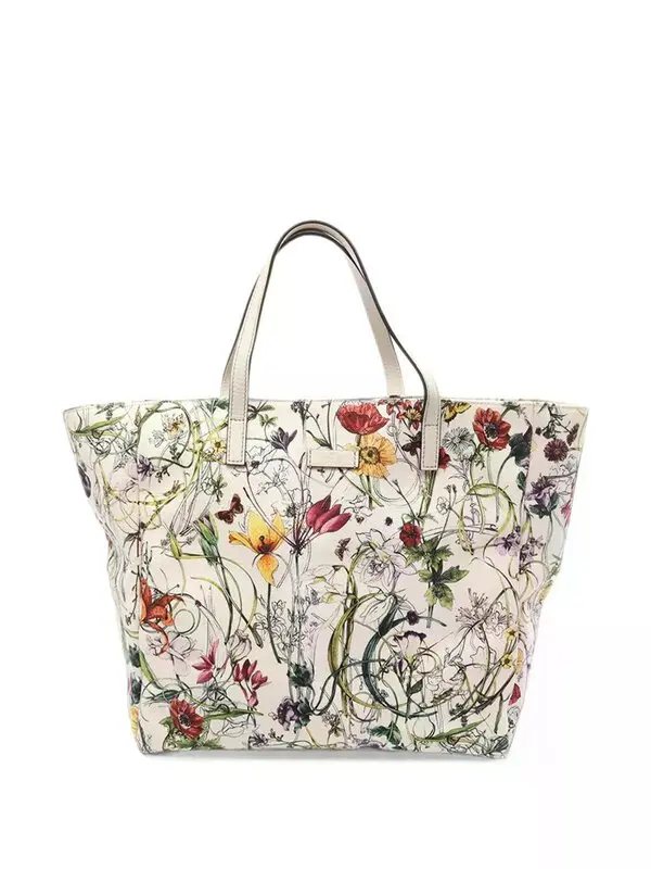 Gucci 2000-2015 Canvas Flora Tote Bag
