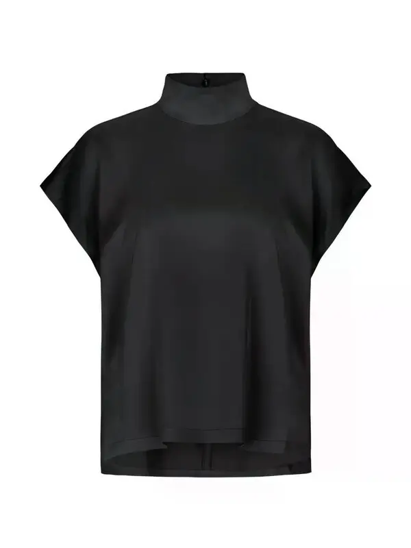 DRYKORN Alaria Satin Stand-up Collar Blouse