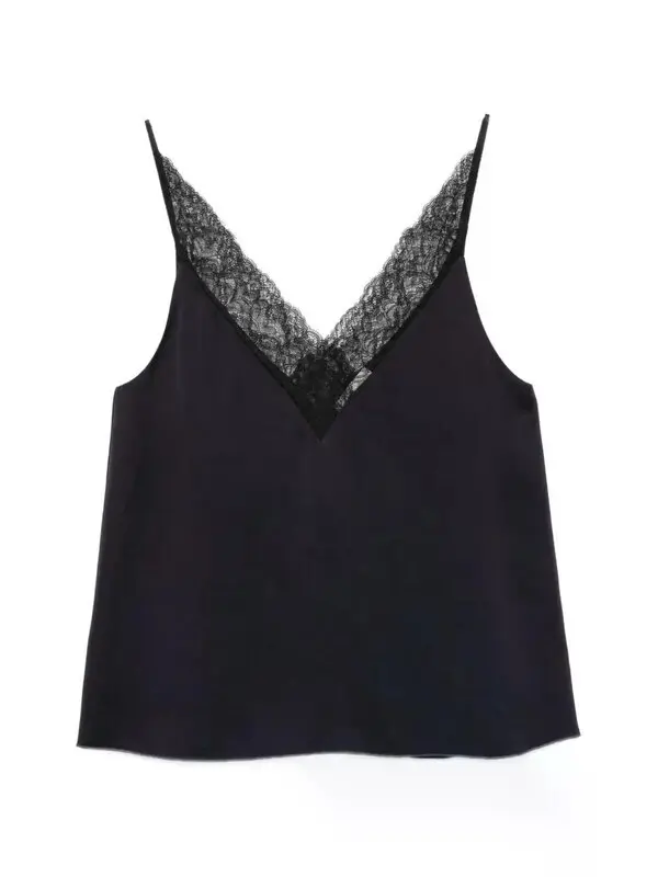 FORTE_FORTE Lace-trim Top