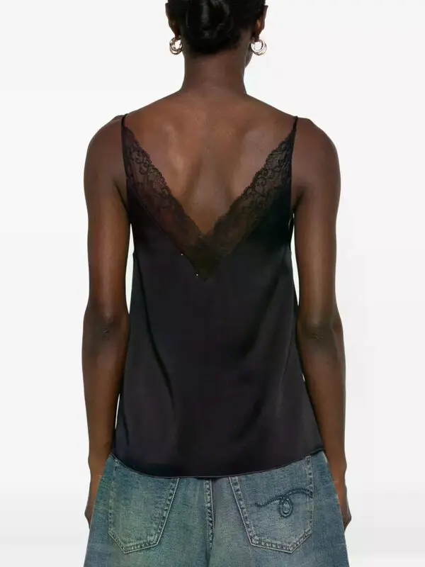 FORTE_FORTE Lace-trim Top
