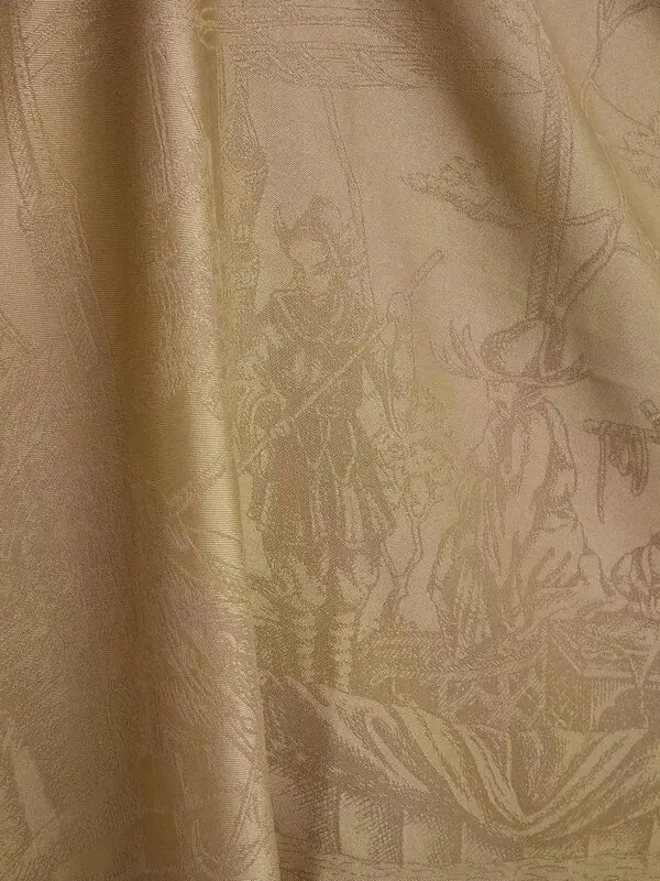 FERRAGAMO Silk Jacquard Shawl