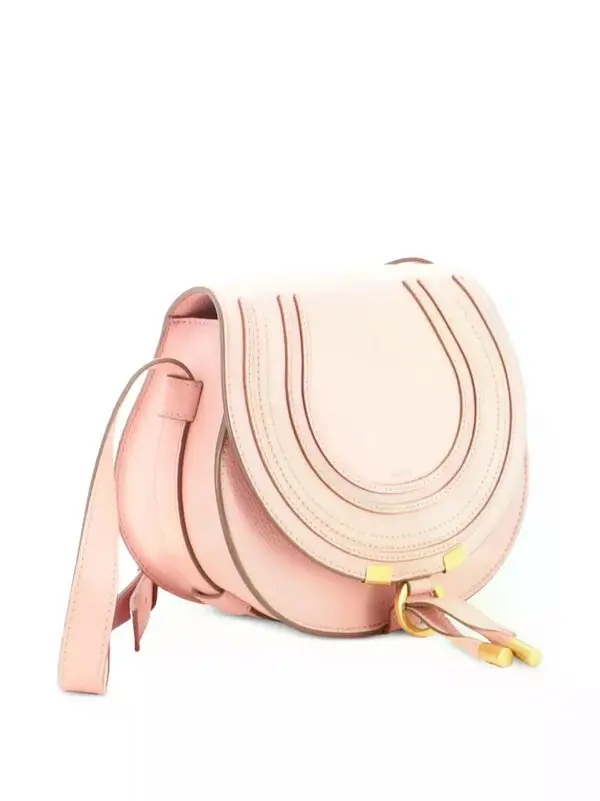 Chloé Marcie Leather Mini Crossbody Bag - Pink