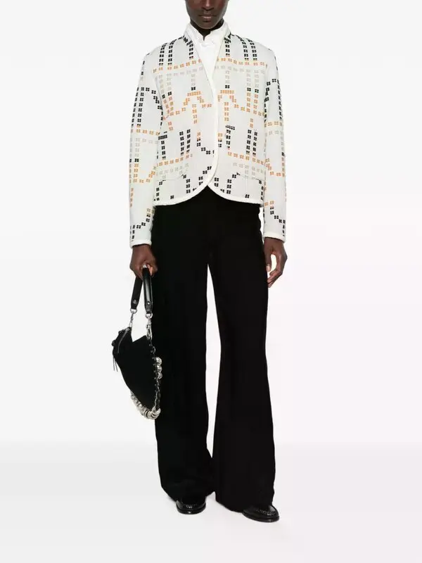FORTE_FORTE Samarcanda Jacquard Jacket - Neutrals