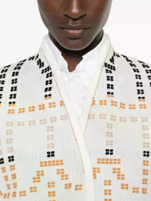 FORTE_FORTE Samarcanda Jacquard Jacket - Neutrals
