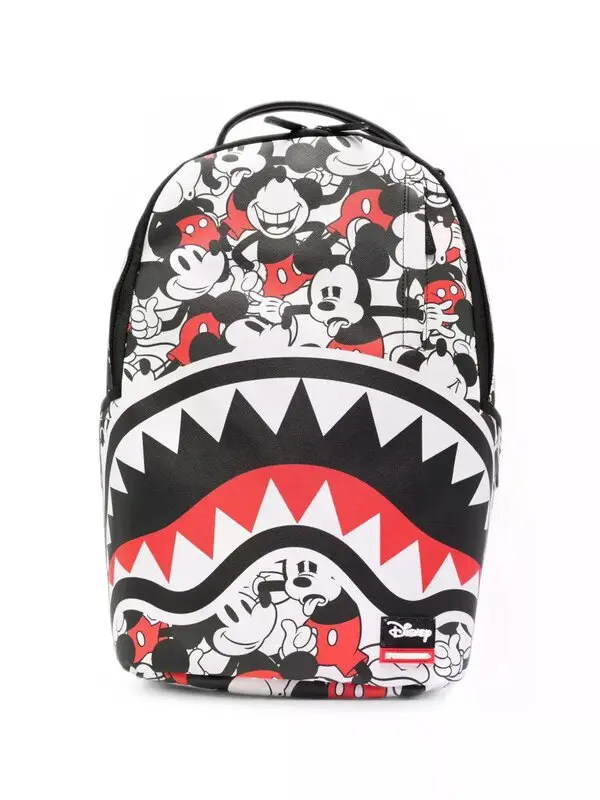 SPRAYGROUND Mickey Mouse Graphic-print Shark Backpack