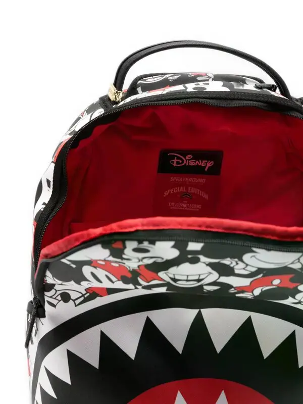 SPRAYGROUND Mickey Mouse Graphic-print Shark Backpack