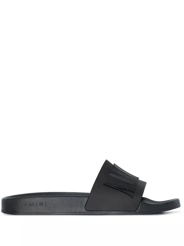Amiri Logo-debossed Open-toe Slides