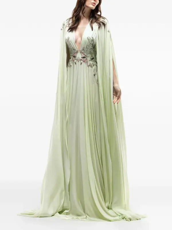 SAIID KOBEISY Flowy Embroidered Maxi Dress