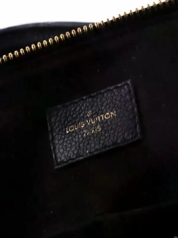 LOUIS VUITTON Pallas Tote Monogram Canvas With Leather Shoulder Bag - Black