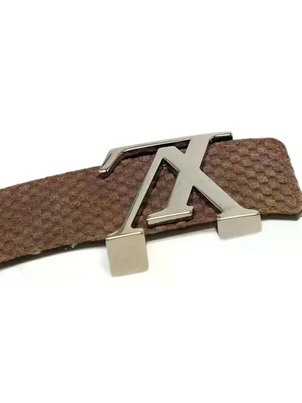 LOUIS VUITTON 2013 Mini Damier Suede Reversible Initiales Belt