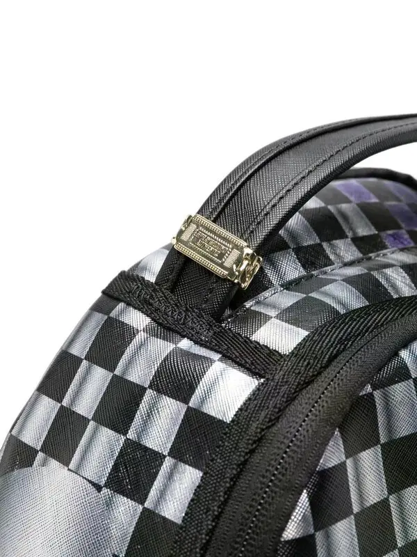 SPRAYGROUND Checkered Shark-print Backpack