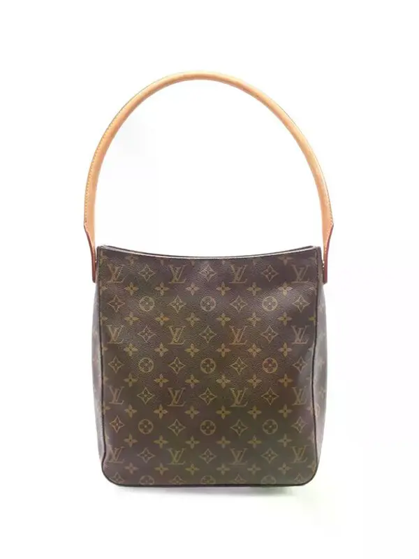 LOUIS VUITTON 2001 Monogram Looping Gm Shoulder Bag - Brown