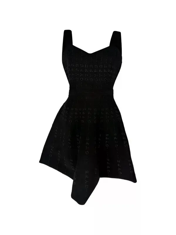 Maje Sleeveless V-neck Metallic Print Stretch-knit Dress