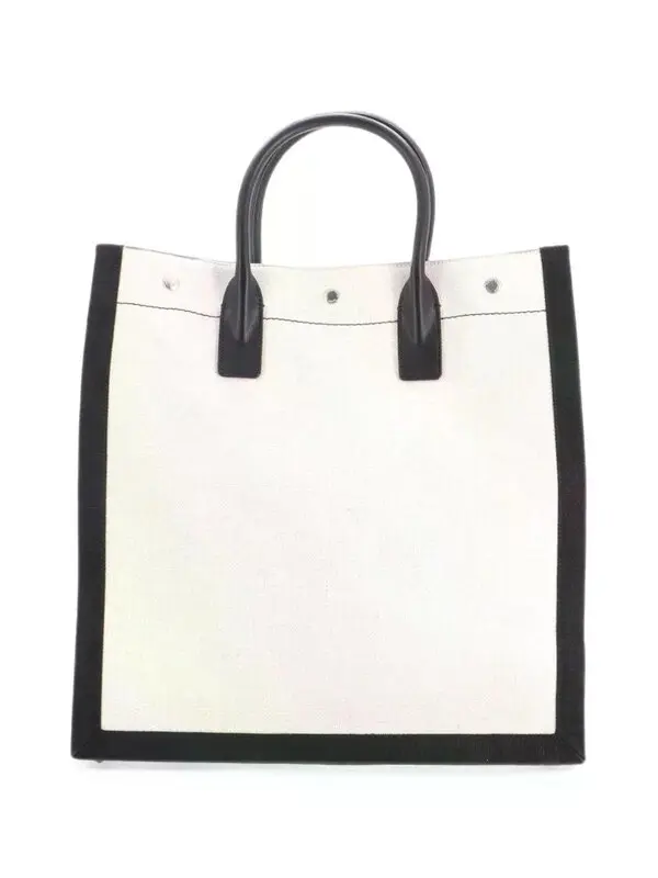 Saint Laurent Rive Gauche Shopper Canvas Tall Tote Bag