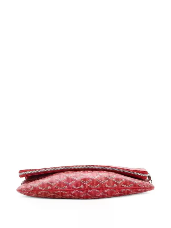 Goyard Saint Marie Coated Canvas Clutch Bag - Red