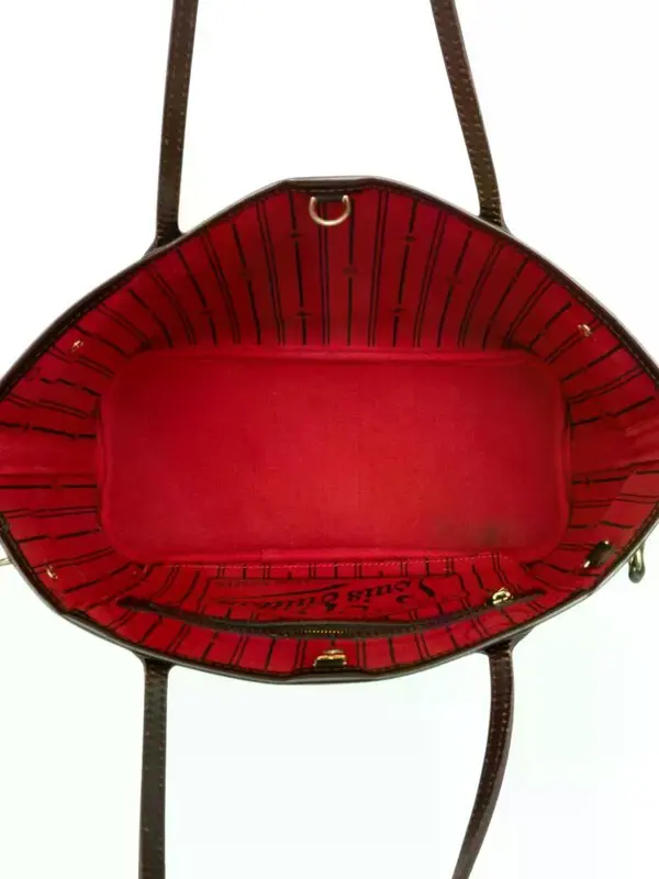 LOUIS VUITTON 2010 Damier Ebene Neverfull Pm Tote Bag