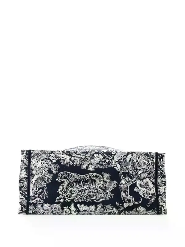 Dior Book Embroidered Canvas Large Tote Bag