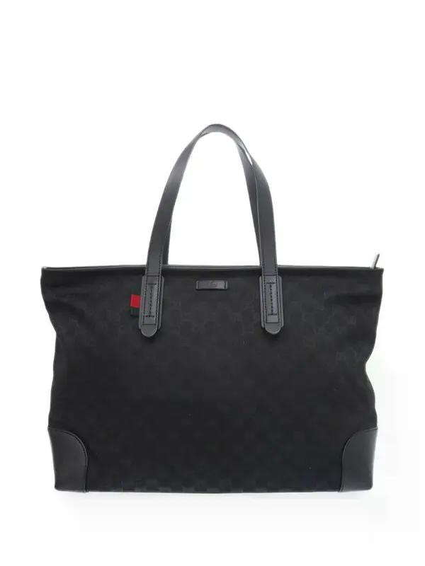 Gucci Gg Canvas Web Tote Bag