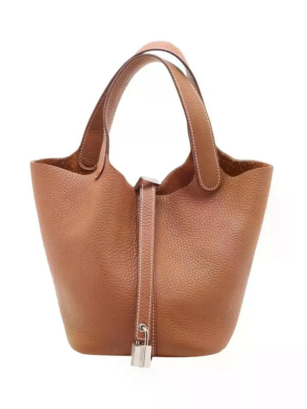 Hermès 2024 Clemence Picotin Lock 18 Handbag - Brown