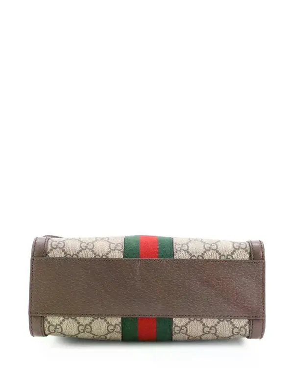 Gucci Ophidia Top Handle Gg Coated Canvas Small Tote Bag