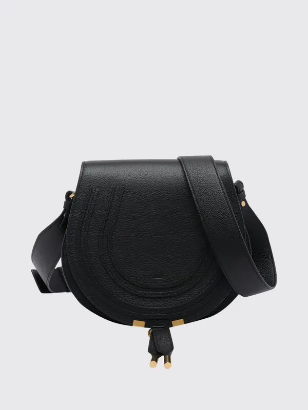 Chloé Marcie Grained Calfskin Mini Crossbody Bag - Black