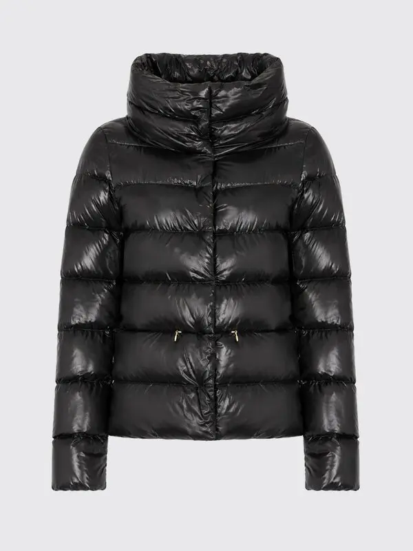 Herno Short Quilted Ultralight Nylon Down Jacket - Silver